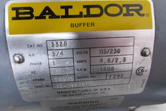 Machines Used | Baldor 332B Double End Pedestal Buffer, 1800 Rpm