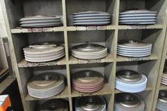 Machines Used | (2) Racks with Grinding wheels Mounted on Reishauer ...