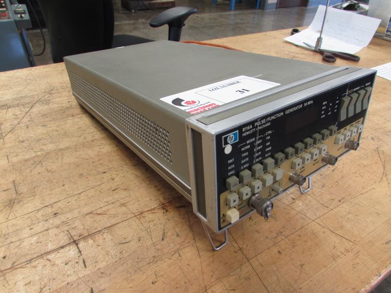 Machines Used | HP 8116A Pulse/Function Generator, 50MHz