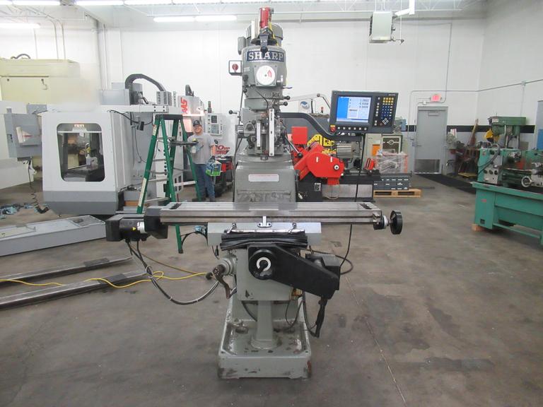Sharp Millpower 2-Axis CNC Knee Mill with Acu-Rite MP2 CNC Control