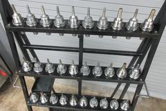 Machines Used | Cat 40 Taper Tool Holders and Tool Cart