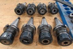 Machines Used | Cat 40 ER32 Collet Tool Holders with Collets and Wrench ...
