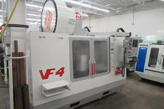 Haas VF-4 CNC Vertical Machining Center, Wired for 4th Axis (Brush Type), Haas 2-Axis Tilting ...