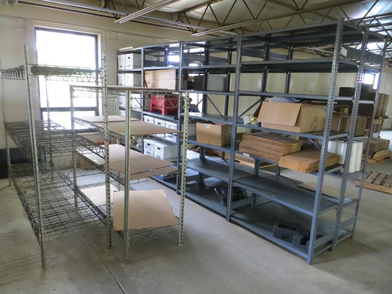 Machines Used | Assorted Metal Shelving