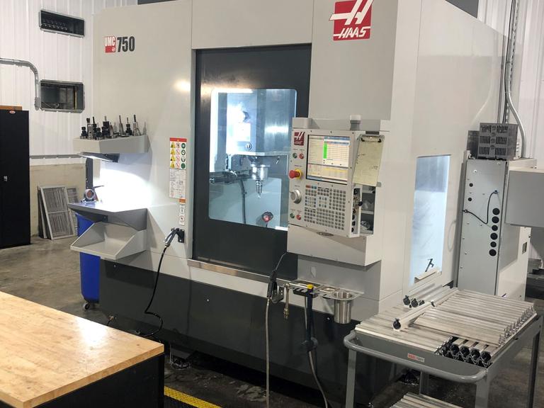 Haas UMC-750 5-Axis CNC Vertical Machining Center with 15,000 RPM ...