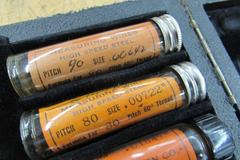 Machines Used | Set of Thread Measuring Wires from 12 to 90 Pitch