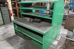 Double Sided Steel Work Bench with Contents | Machines Used