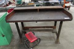 Metal Frame Wood Top Work Bench | Machines Used