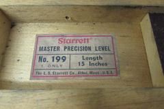 Machines Used | Starrett #NO. 199 Master Precision Level 15" with ...