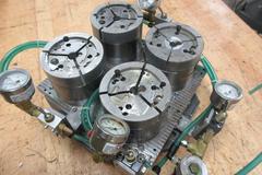 Machines Used | Mecatool GPS 240mm Pallet With (4) 4" 3 Jaw Pneumatic ...