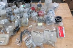 Machines Used | Box of Miscellaneous Parts, Adapters, Plugs