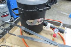 Machines Used | Small 7" Dia x 9" Deep Gas Devil Forge with Crucible ...