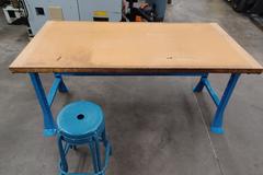 Machines Used | Metal Frame Wood Top Work Bench