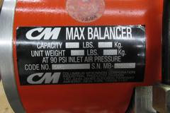 Machines Used | CM Max Balancer Pneumatic Chain Hoist 200 lb Capacity ...
