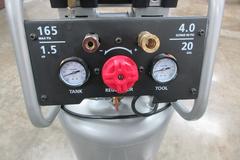 Machines Used | Husky 20 Gallon Silent Air Compressor, 1.5 HP 165 Max ...