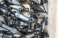 Machines Used | Dozens of CAT40 Tool Holders, Various Types, End Mill ...