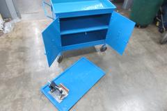 Machines Used | Rolling Tool Cart with Doors and Removable Wood Top ...
