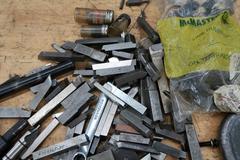 Machines Used | Misc Lot of Tool Bits, Clamp, Machine Cable and More