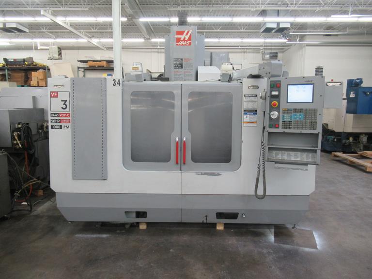 Haas VF-3 Vertical Machining Center, 20 Station Carousel Tool Changer ...