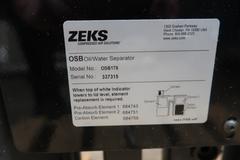 Machines Used | Zeks OSB176 Oil/Water Separator