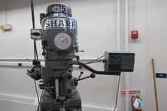 Machines Used | Sharp Model N/A Vertical Milling Machine with AcuRite ...