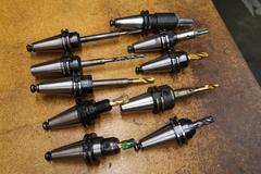 Machines Used | End Mill Style Cat 40 Tool Holders, (10)