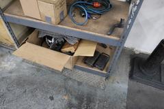 Machines Used | (2) Metal Shelves with Contents of Hydraulic Components ...