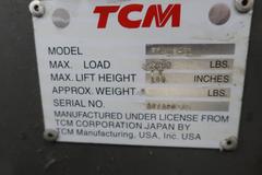 Machines Used | TCM FGC18-3L 2850lb Capacity LP Powered Fork Lift with ...