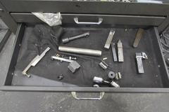Machines Used | Kennedy Tool Cabinet on Drawered Tool Cart and Contents