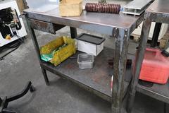 Machines Used | (2) Metal Stands with Drawers.