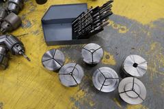 Machines Used | Machinist's Lot of Hardinge Collets, Drill Chucks, Tool ...