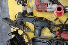 Machines Used | Power Tool Assortment: Drills, Router, Narrow Belt ...