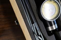 Machines Used | MHC Coaxial Indicator with Attachments and Wooden Case