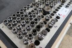 Machines Used | TG75 Collets with Aluminum Rack
