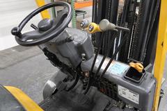 Machines Used | TCM FGC18-3L 2850lb Capacity LP Powered Fork Lift with ...