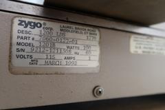 Machines Used | Zygo 1201B Laser Benchtop Micrometer