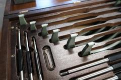 Machines Used | 6-12" Micrometer Set with Standards and Wooden Box, .0001"