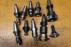 Machines Used | Cat 40 Tool Holders, (9) Including (1) Schunk Hydraulic ...