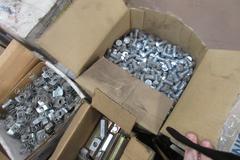 Machines Used | Pallet full of Unistrut Accessories, Channel Nuts ...