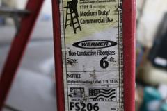 Machines Used | Werner 6' Step Ladder, 225lb Capacity