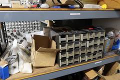 Machines Used | (4) Shelves & Contents of Fasteners, Parts and More