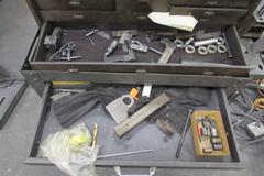 Machines Used | Kennedy Tool Cabinet on Drawered Tool Cart and Contents