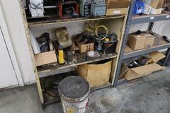 Machines Used | (2) Metal Shelves with Contents of Hydraulic Components ...