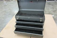 Machines Used | Kennedy Tool Box, Style 620, Drop Front Toolbox, 3 ...