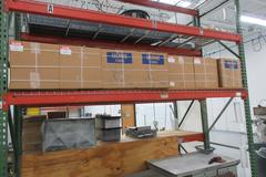 Machines Used | Teardrop Pallet Racking Bay and Contents: 124" x 36" x 144"