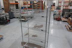 Machines Used | Uline Wire Rack with (4) Inclined Shelves