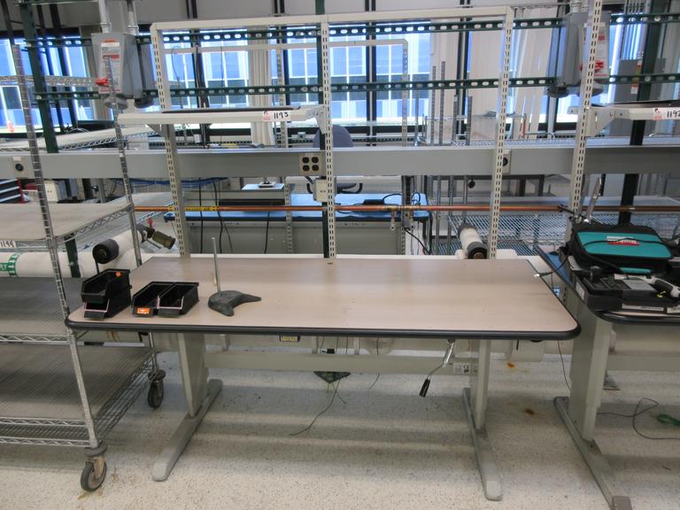 Machines Used | Adjustable Height Work Bench with Upper Shelf