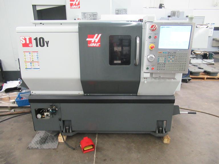 Haas ST-10Y CNC Turning Center with Live Tooling and Rhinobar Feed ...