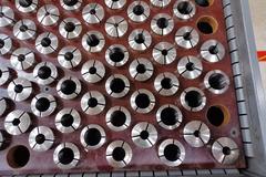 Machines Used | Assorted 5C Collets, Mostly Hardinge with Rack