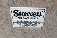 Machines Used | Starrett 36" x 24" x 8" Pink Grade AA Granite Surface ...